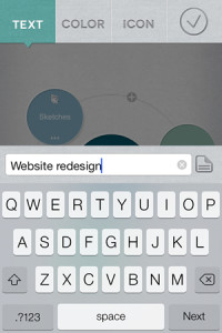 Mindly brings innovative design motif to mind mapping on the iPhone