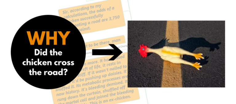 Why did the chicken cross the road? - a mind map with 50+ explanations
