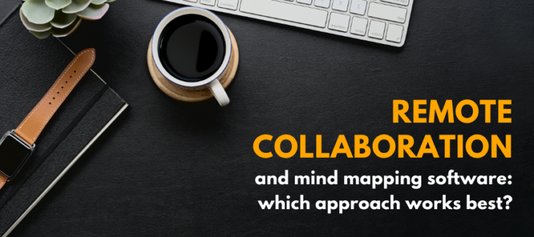 How can teams collaborate remotely with mind mapping software?