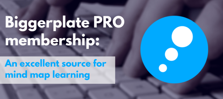 Biggerplate PRO membership: An excellent source for mind map learning