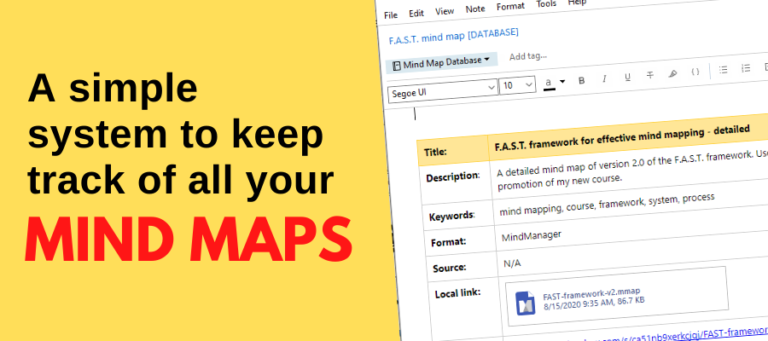 A simple system to keep track of all your mind maps