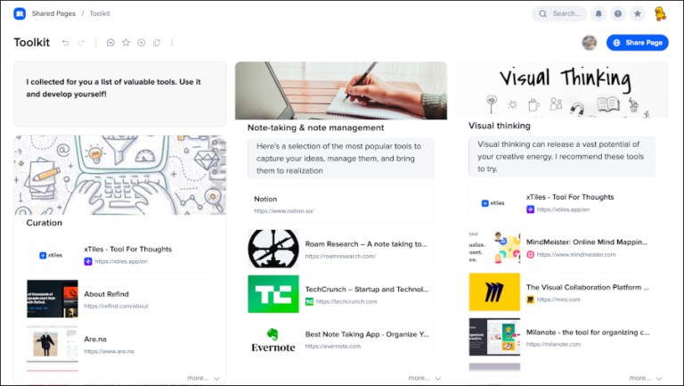 Exploring xTiles: An intriguing visual note-taking app