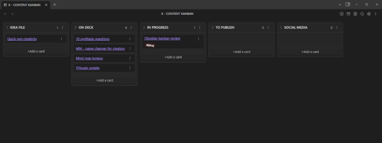 Kanban plugin adds simple visual project management to Obsidian
